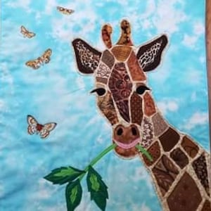 Giraffe Applique Pattern: Jill the Gentle Giant Quilt Block (PDF ...