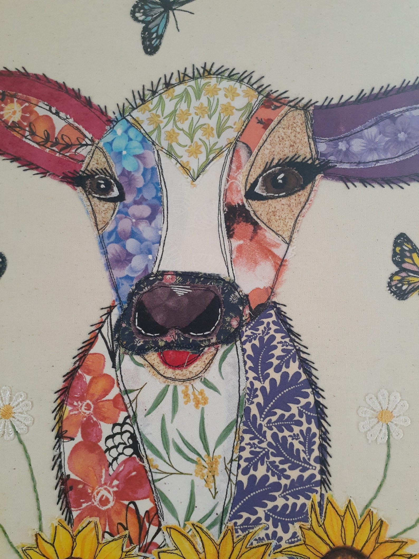 Cow Applique Pattern: Poppy Calf Quilt Block (PDF Pattern) - Etsy