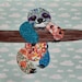 Sloth Applique Pattern Sally the Sweet Creature Scrap Buster Quilt ...