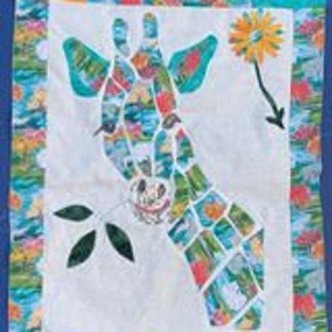 Giraffe Applique Printed Paper Pattern: Wild Animal Fabric Art Project ...