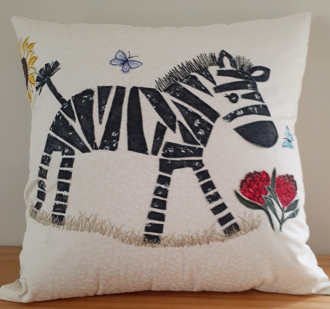 Zebra Applique Pattern Zoe the Cute Little Striped Creature Scrap ...