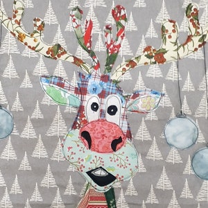 Reindeer Applique Pattern: Christmas Quilt Block (PDF Pattern) - Etsy