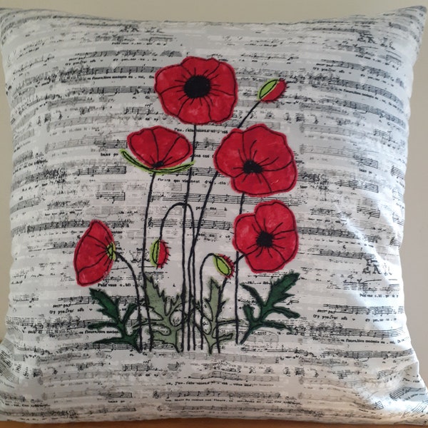 Poppy Applique - Etsy
