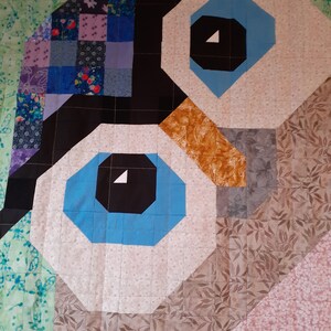 Owl Quilt Patchwork Pattern: Olivia the Quirky Bird (digital Download ...