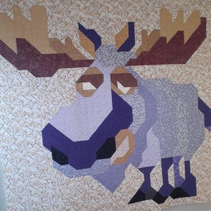 Moose Quilt Pattern: Marty the Mischievous Moose (digital Download) - Etsy