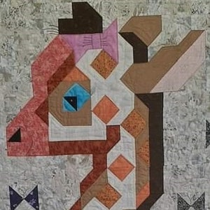 Giraffe Patchwork Quilt Pattern Molly the Little Baby Giraffe Scrap ...