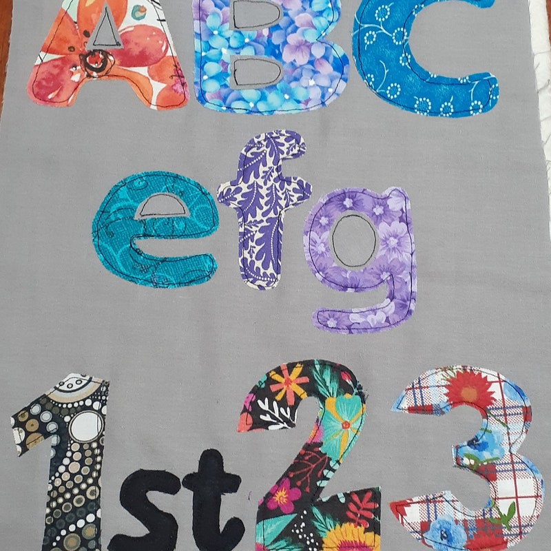 Alphabet Applique - Etsy
