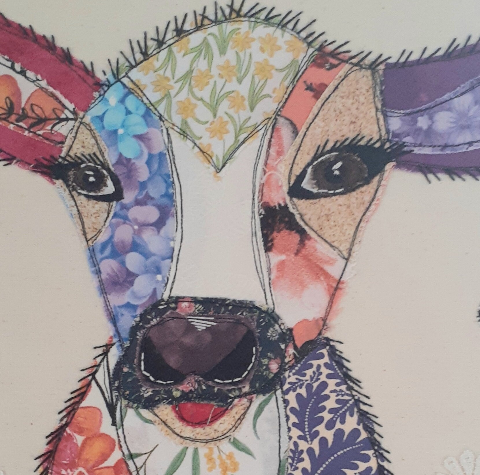 Cow Applique Pattern: Poppy Calf Quilt Block (PDF Pattern) - Etsy
