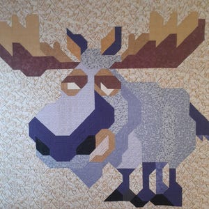 Moose Quilt Pattern: Marty the Mischievous Moose (digital Download) - Etsy