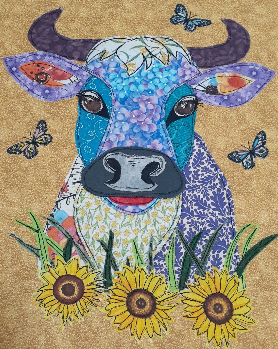 Bull Applique Pattern: Rustic Bovine Quilt Project (PDF Pattern) - Etsy