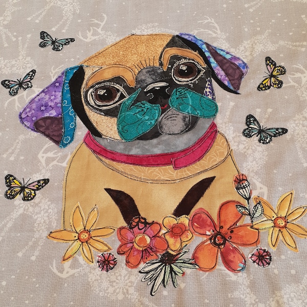Pug Fabric - Etsy