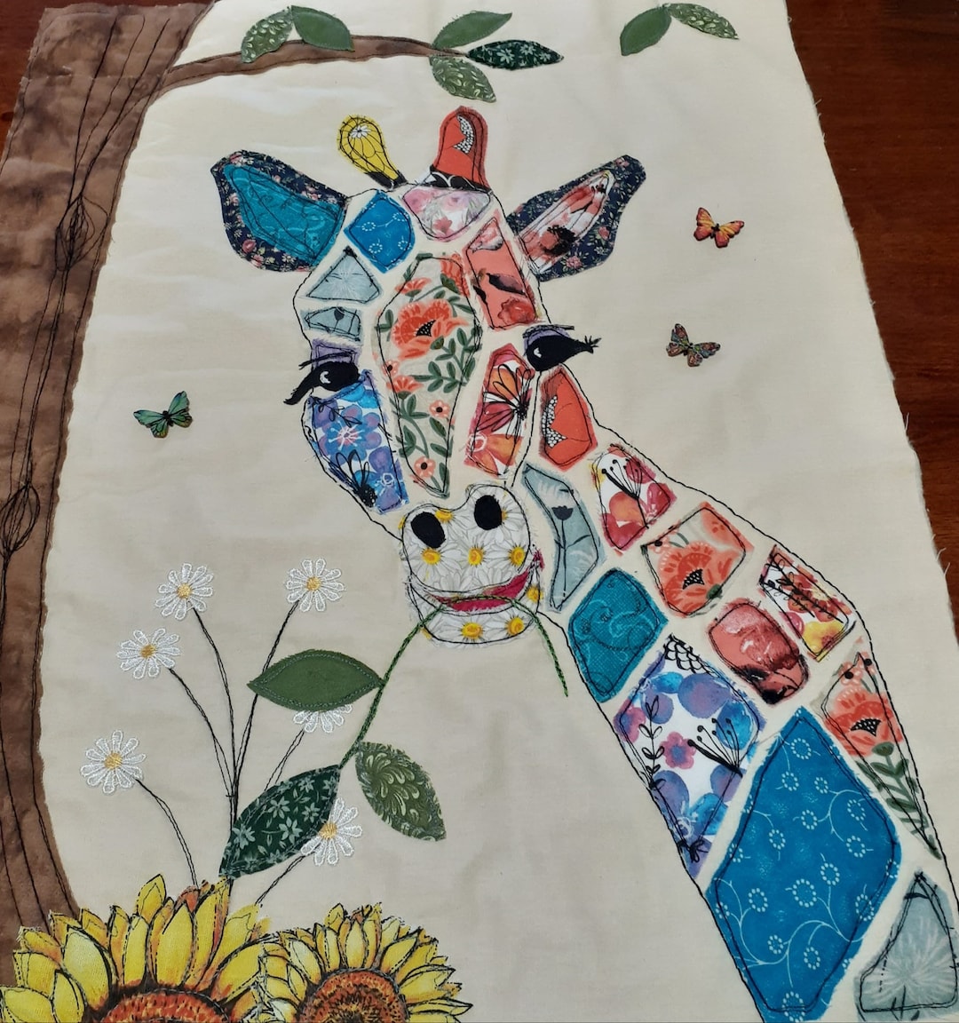 Giraffe Applique Pattern: Jill the Gentle Giant Quilt Block (PDF ...