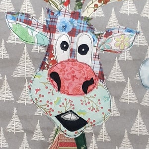Reindeer Applique Pattern: Christmas Quilt Block (PDF Pattern) - Etsy
