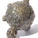 Vintage 14KT Blue Sapphire Diamond Tortoise Turtle Ring - Etsy