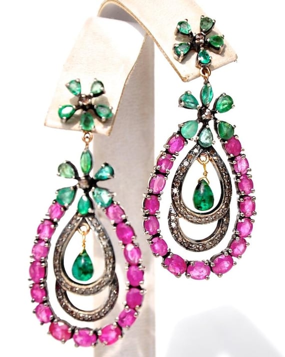 Vintage 14kt Colorful Gem Gem