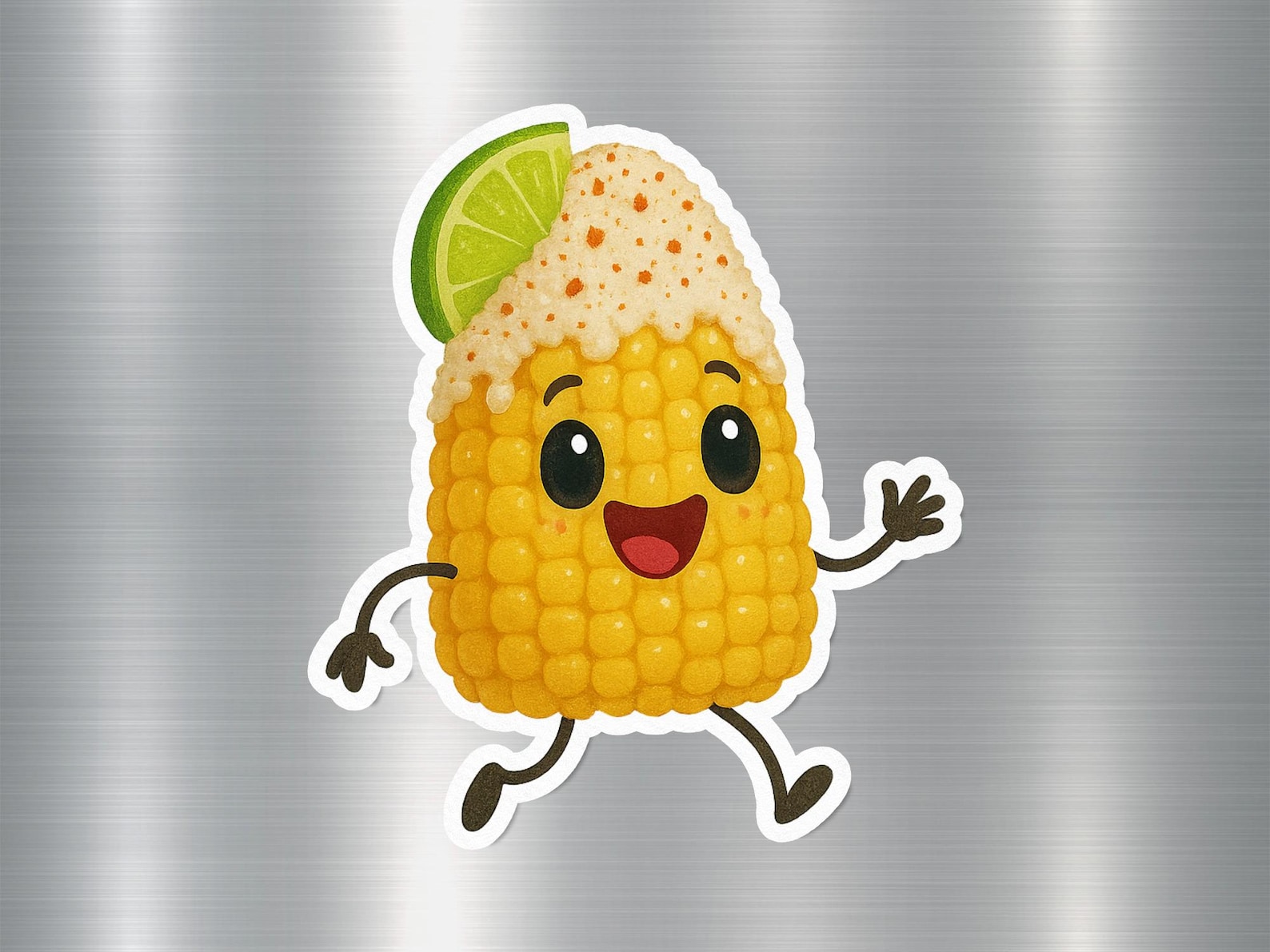 Cute Kawaii Elote Sticker, Mexican Street Corn Decal, Cute Mexican Food ...