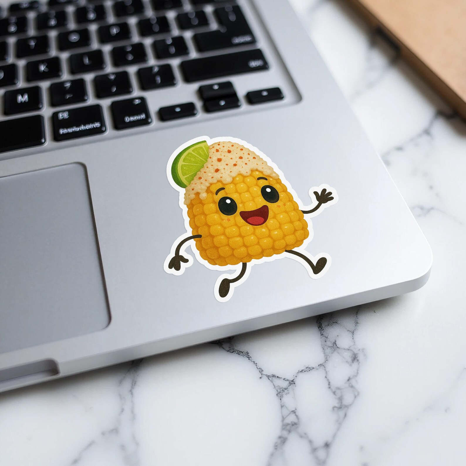 Cute Kawaii Elote Sticker, Mexican Street Corn Decal, Cute Mexican Food ...