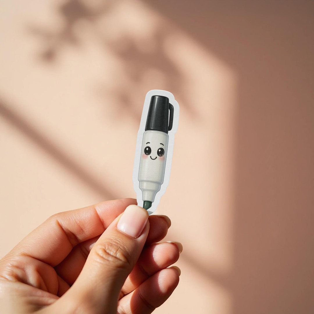 Cute Marker Sticker, School Supply Sticker, Teacher Sticker, Kawaii ...
