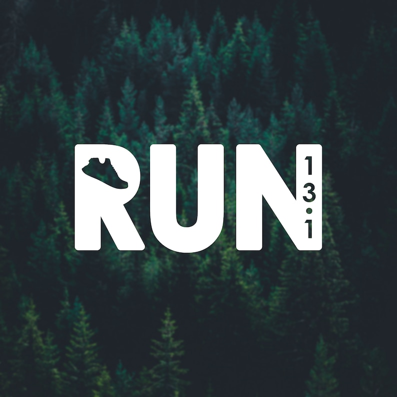 Large RUN 13.1 Decal | Etsy