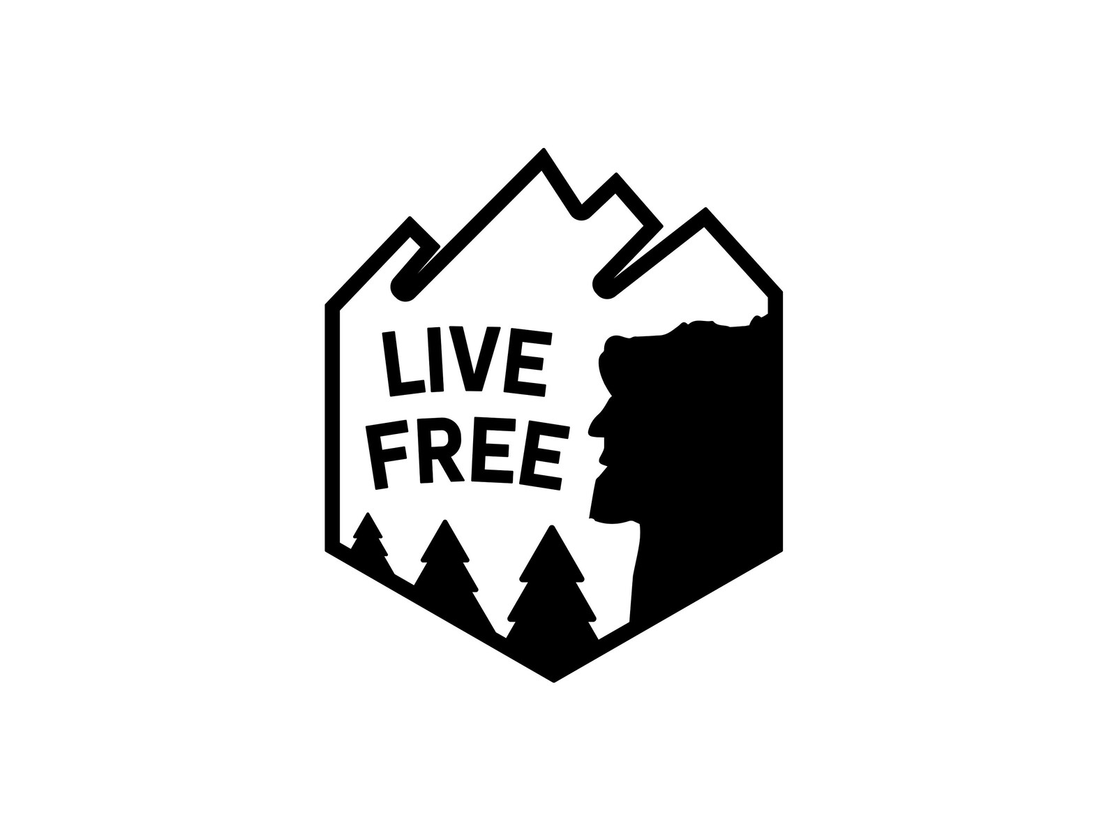Live Free Old Man Decal - Etsy