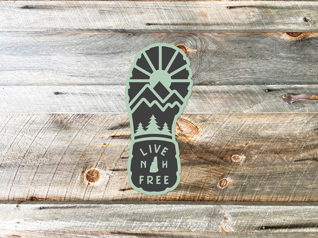 Mini Hiking Boot Sticker - Etsy