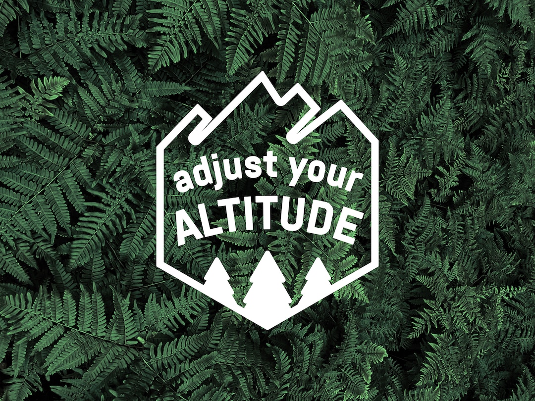 Adjust Your Altitude Decal - Etsy