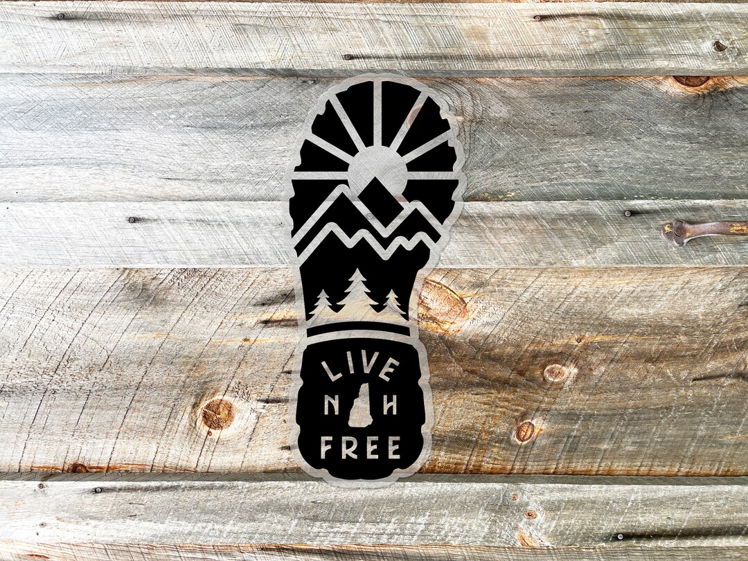 Small Hiking Boot Clear Sticker - Etsy