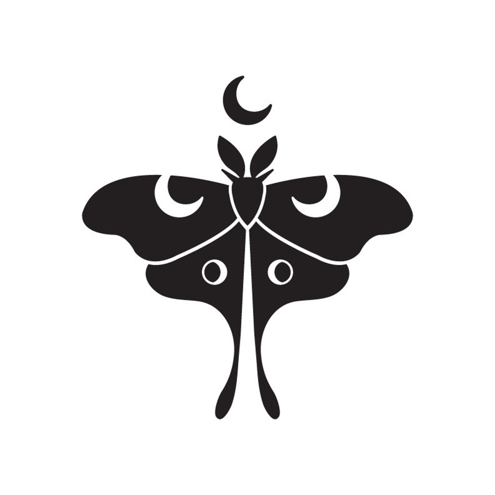 Luna Moth Decal - Etsy