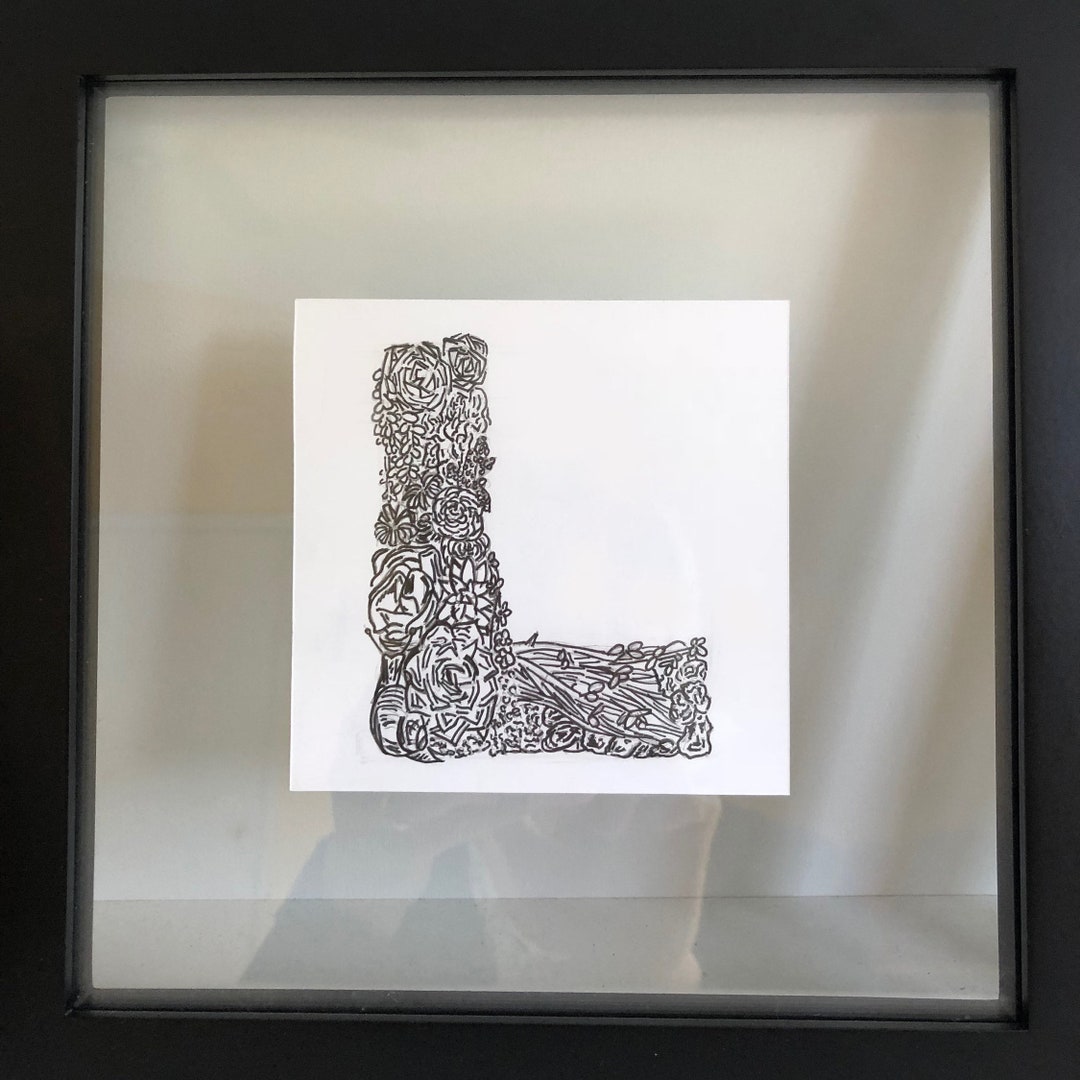 Custom Illustrated Letter L - Etsy