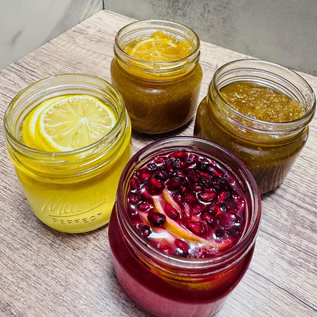 Lemon Syrub, Lemon Ginger Syrub, Strawberry Syrup ( Korean Style Cheong ...
