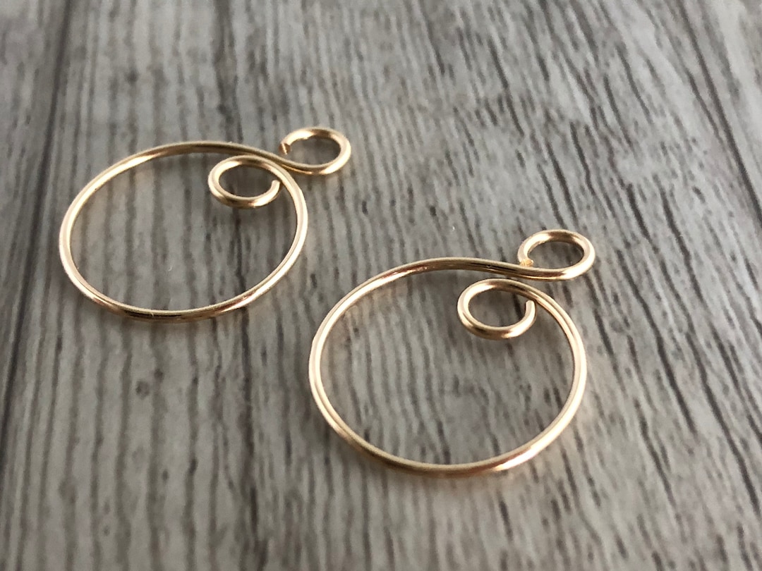 Handmade Gold Filled Earring Connectors: Jewelry Making Supplies - Etsy
