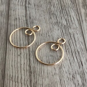 Handmade Gold Filled Earring Connectors: Jewelry Making Supplies - Etsy
