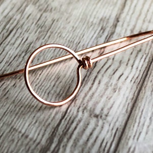 Front Face Loop Handmade Ear Wires, Copper Handmade Ear Wires, Copper ...