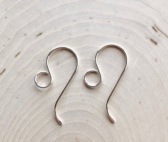 Sterling Silver Ear Wires French Hook Handmade Ear Wires - Etsy