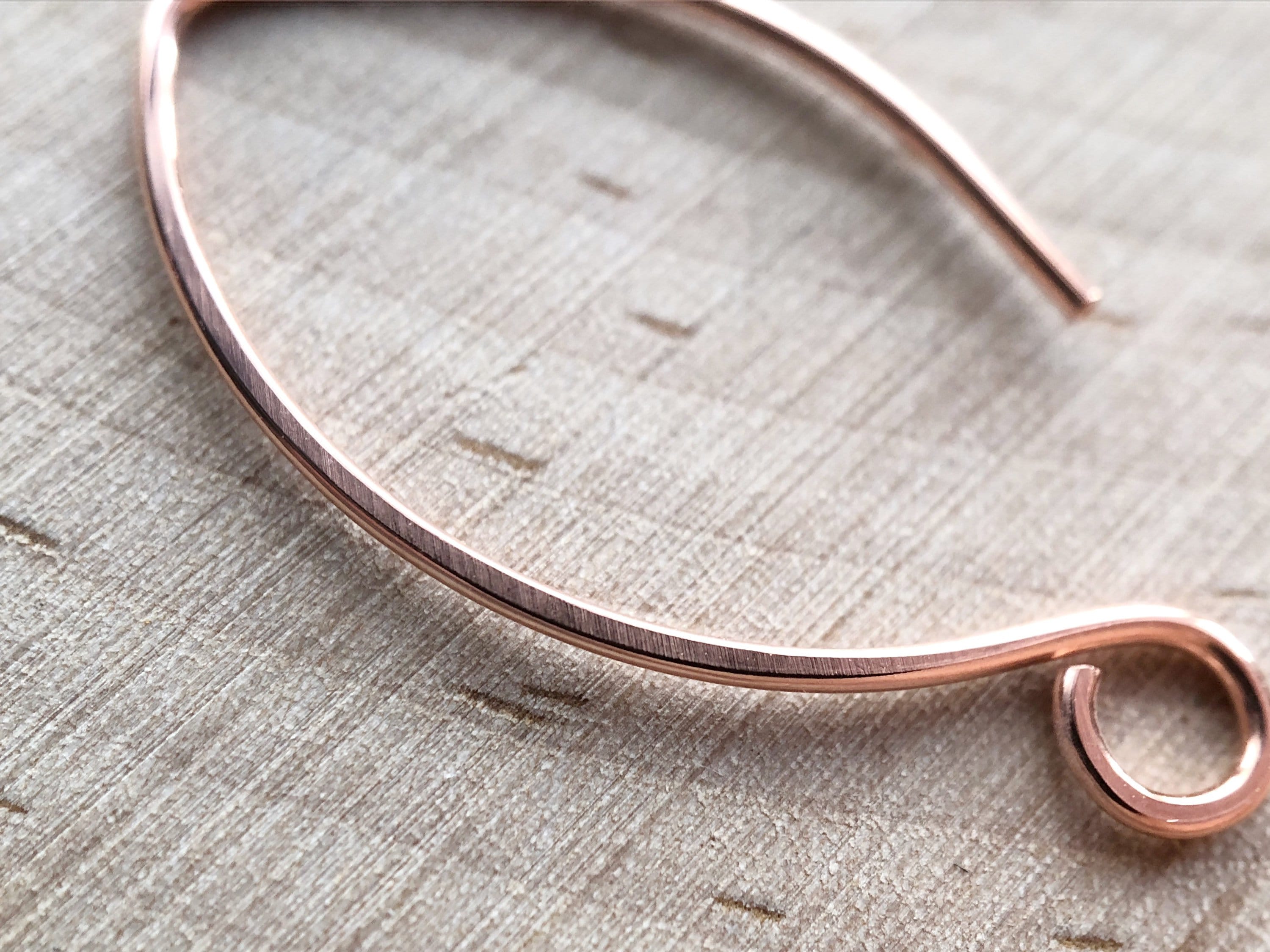 Bare Copper Ear Wires Handmade Earring Findings Copper Ear - Etsy