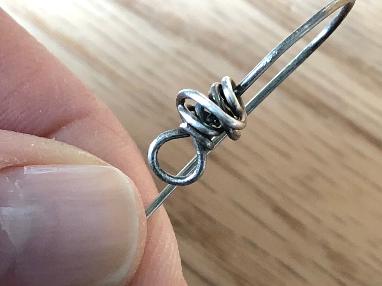 Oxidized Tumbleweed French Ear Wires Knotted Ear Wires Fancy - Etsy