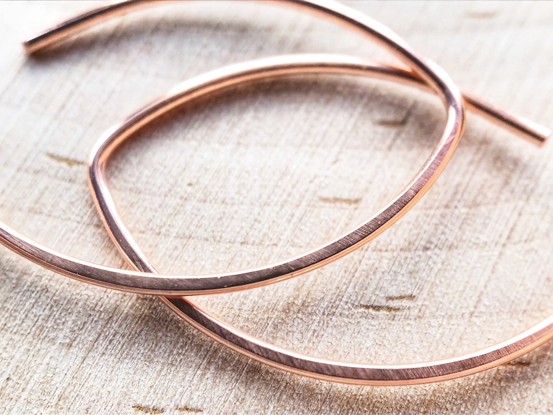 Bare Copper Ear Wires Handmade Earring Findings Copper Ear - Etsy