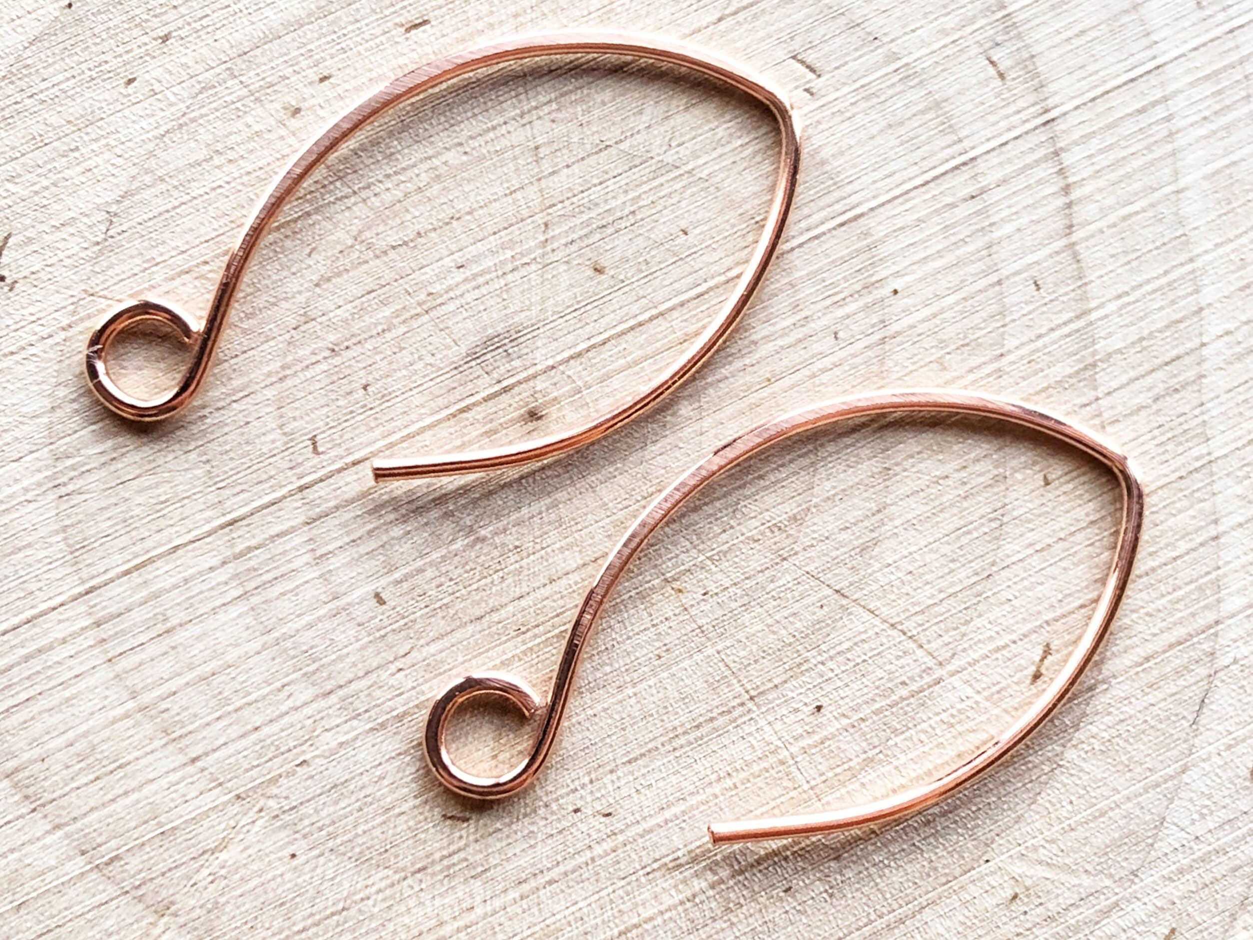 Bare Copper Ear Wires Handmade Earring Findings Copper Ear - Etsy