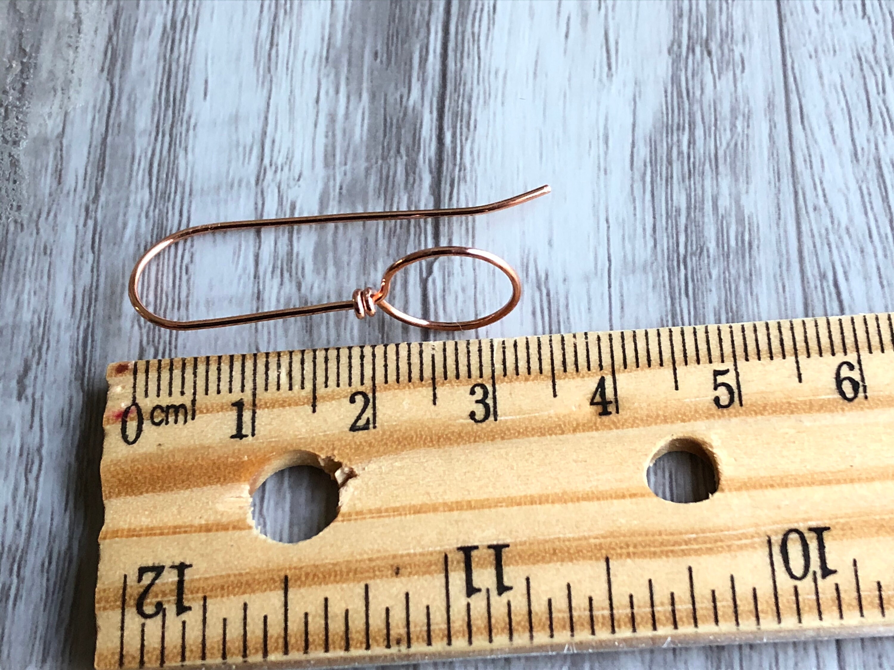 Front Face Loop Handmade Ear Wires Copper Handmade Ear | Etsy