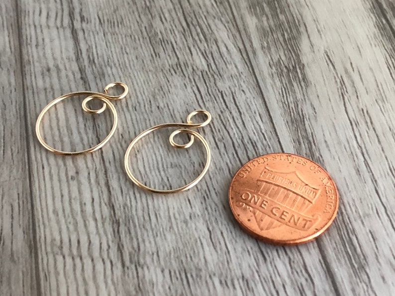 Handmade Gold Filled Earring Connectors: Jewelry Making Supplies - Etsy