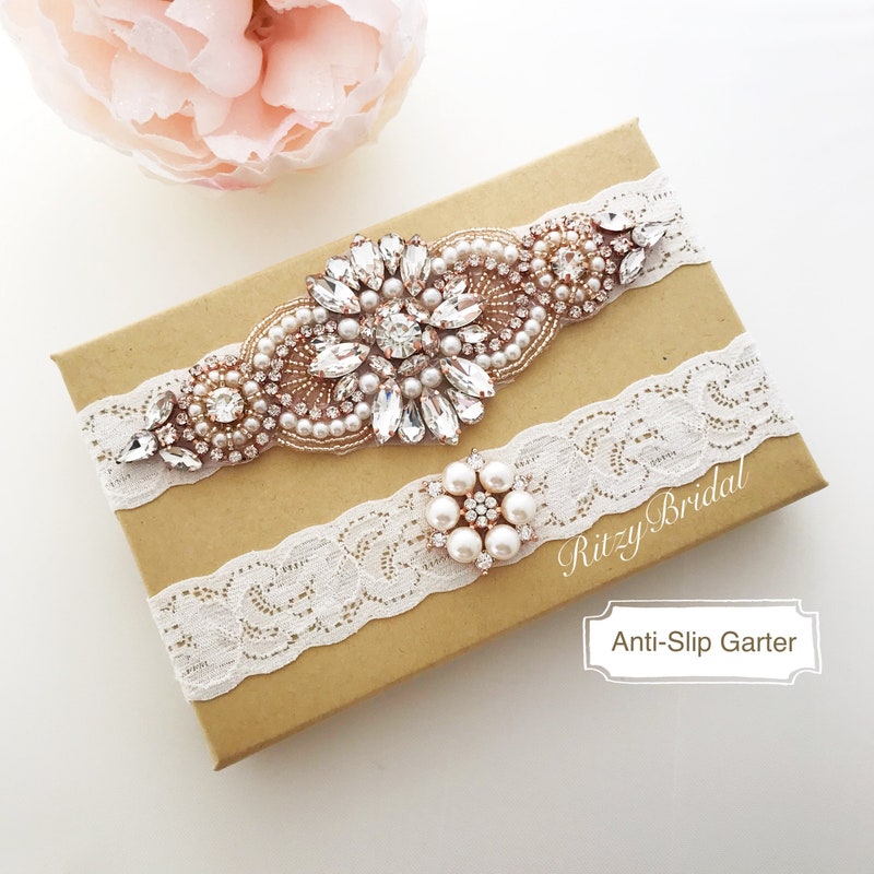 Gold Wedding Garter Etsy
