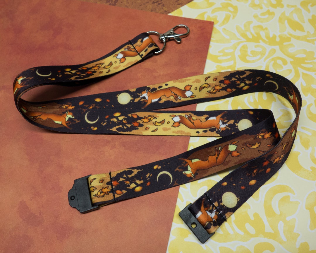 Fall Fox Lanyard - Etsy