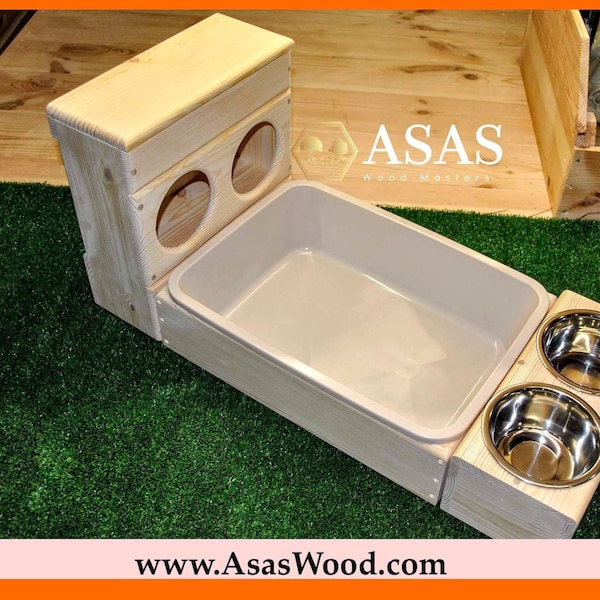 Rabbit Litter Box Hay Feeder - Etsy