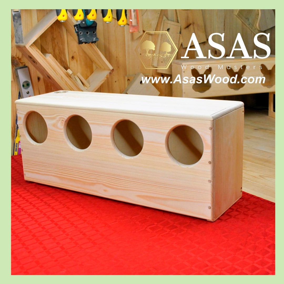 Bunny Rabbit Hay Box Large, Hay Feeder, Hay Holder, Made by Asaswood - Etsy