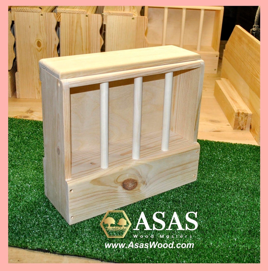 Bunny Rabbit Hay Feeder Wooden, Hay Rack, Made by Asaswood - Etsy