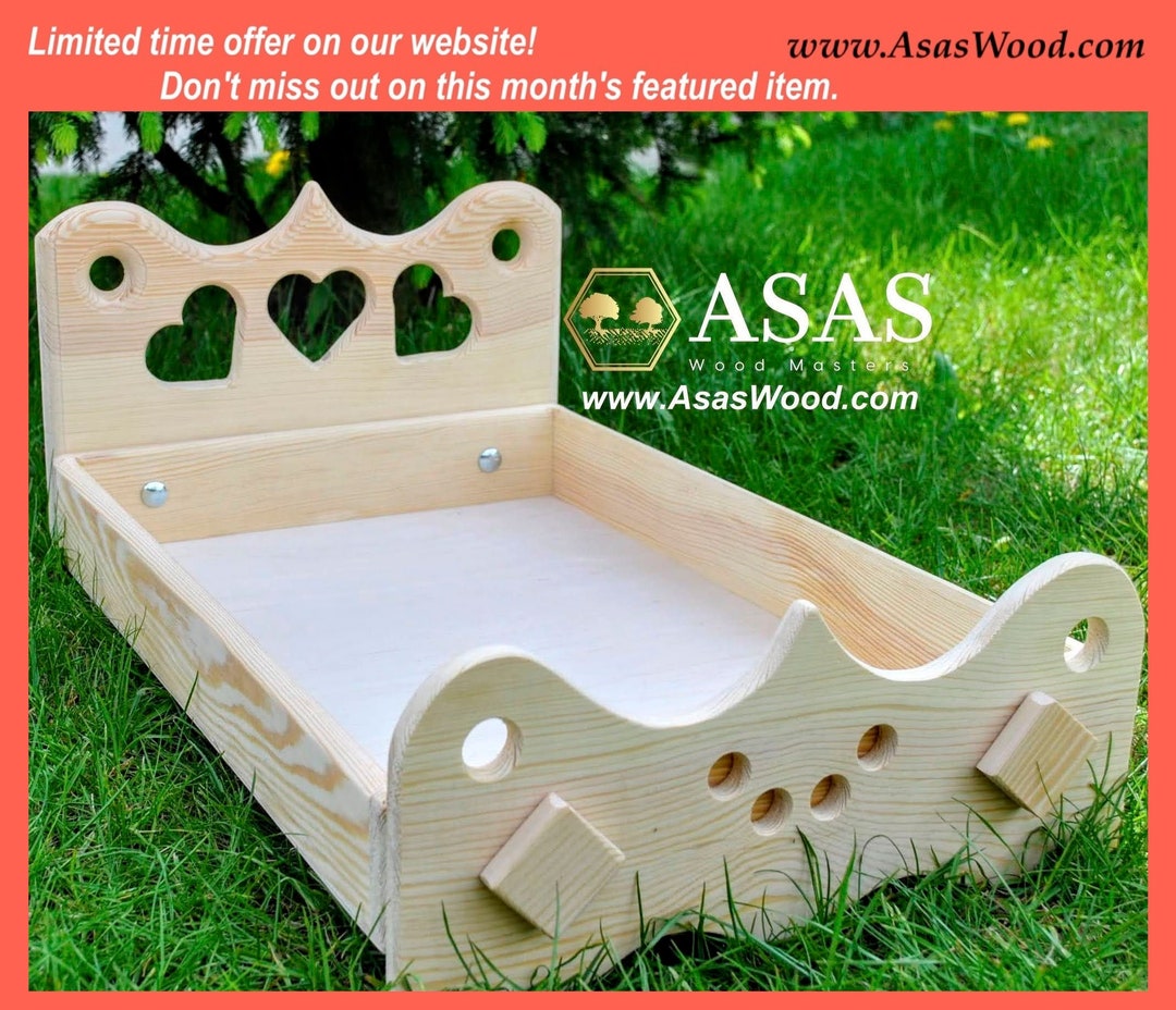 Rabbit Bed, Bunny Wooden Handmade Bed, Made by Asaswood - Etsy