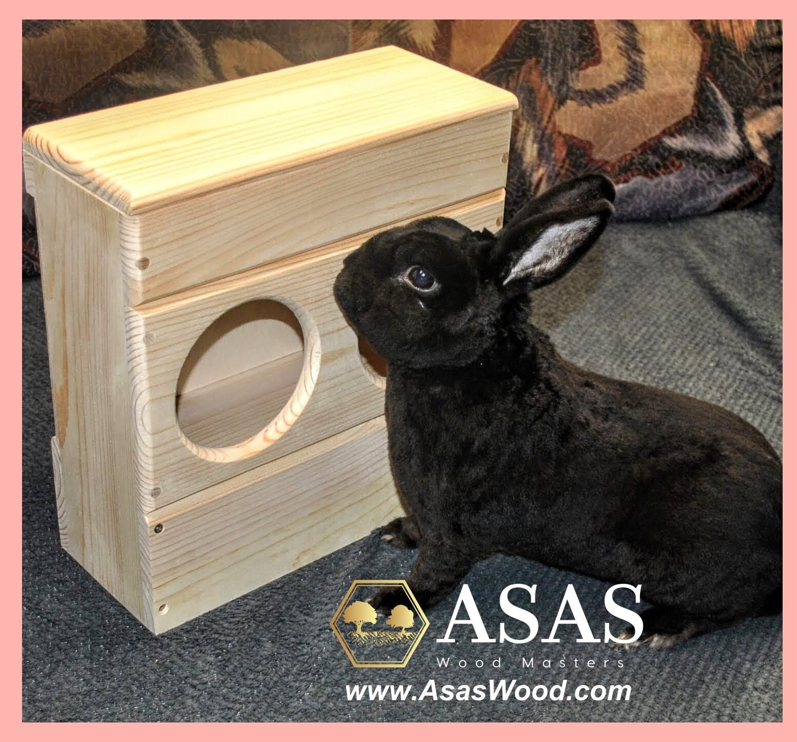 Bunny Rabbit Hay Feeder Wooden, Hay Rack, Made by Asaswood - Etsy
