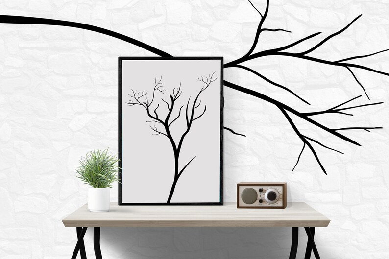 20 Tree Branch SVG, Branch Silhouettes Svgs, Branch SVG, Bare Branch ...