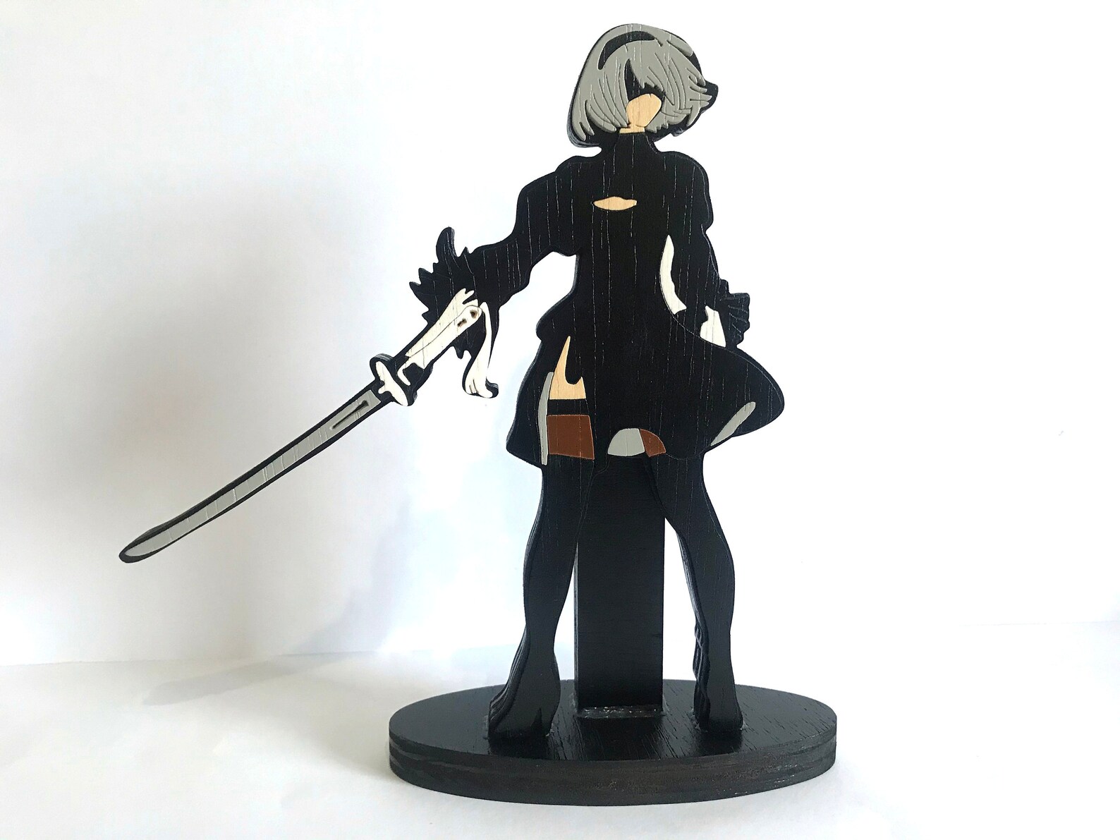 Nier automata 2b Figura de madera 23cm Decoracion - Etsy España