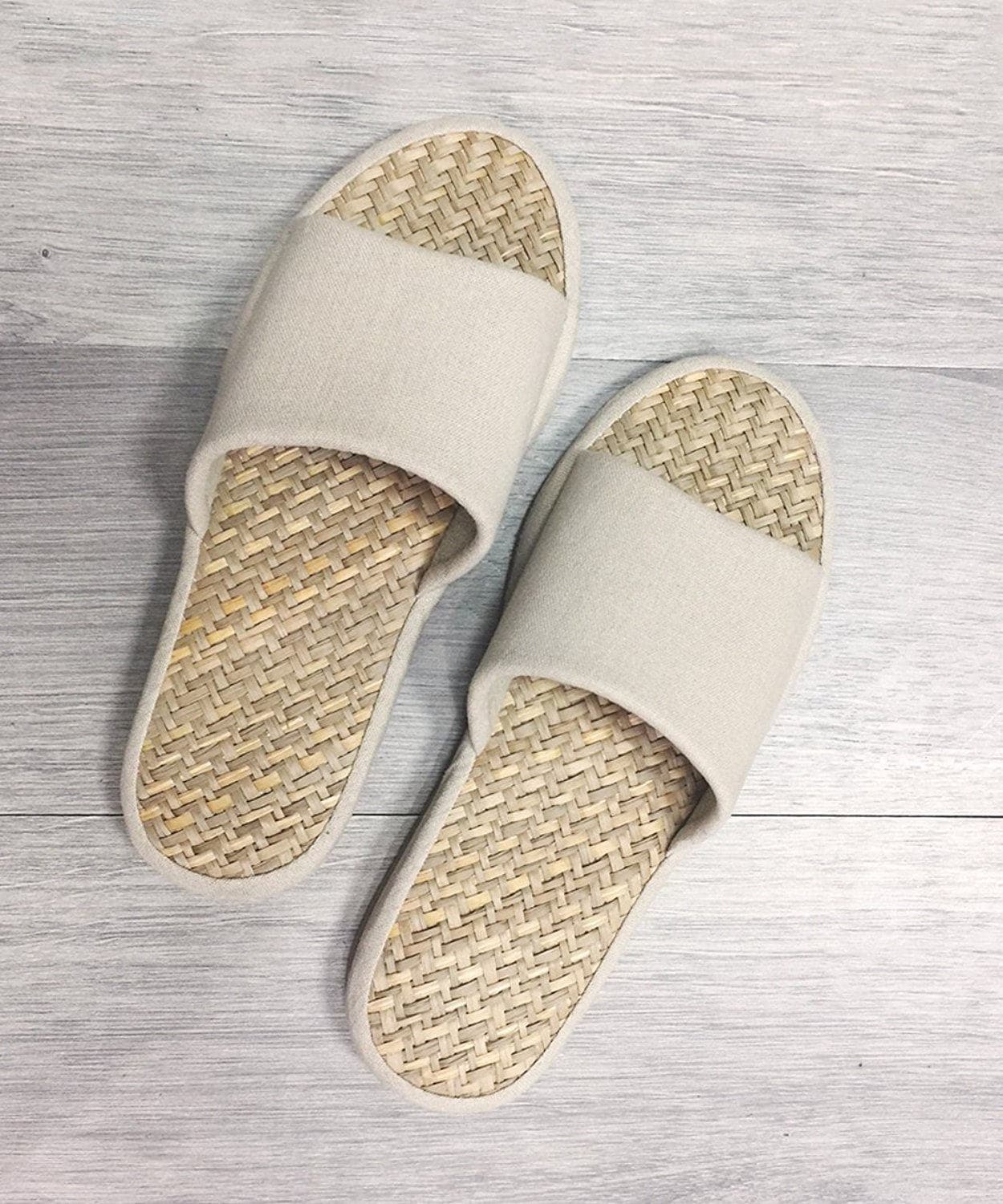 Natural Tatami Slippers, Medium, Fits Women 8-10 / Men 7-9 - Etsy